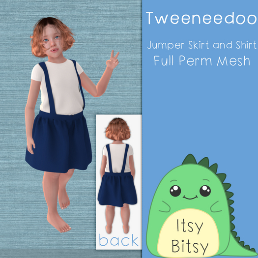 Second Life Marketplace Itsy Bitsy Tweeneedoo Jumper Skirt Shirt